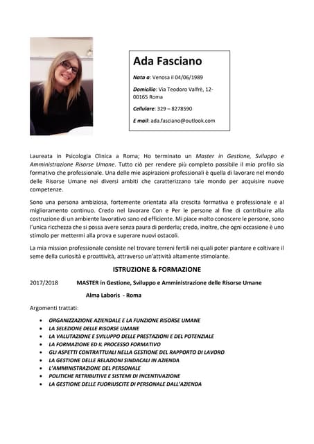 Curriculum vitae emanuela murone | PDF