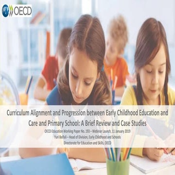Curriculum alignment and progression between early childhood education ...