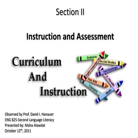 Curriculum and instruction | PPTX