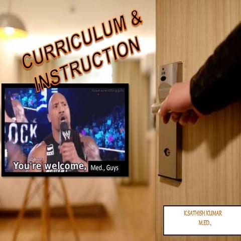 Curriculum and instruction | PPT