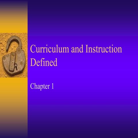 Curriculum and Instruction Defined.ppt