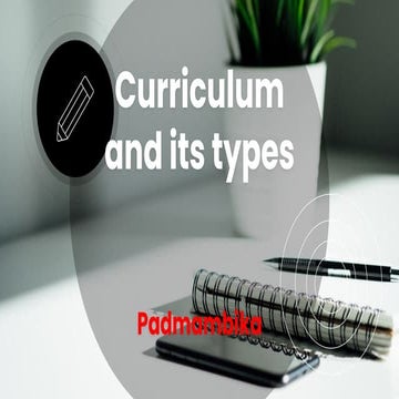 Comprehensive Overview of Curriculum Types and Differentiation ...
