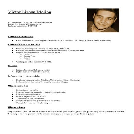 Curriculum vitae | DOCX
