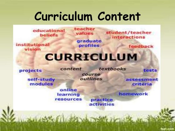 Components of Curriculum | PPTX | Primary Education | Education