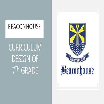 Curriculum design 7th grade | PPTX