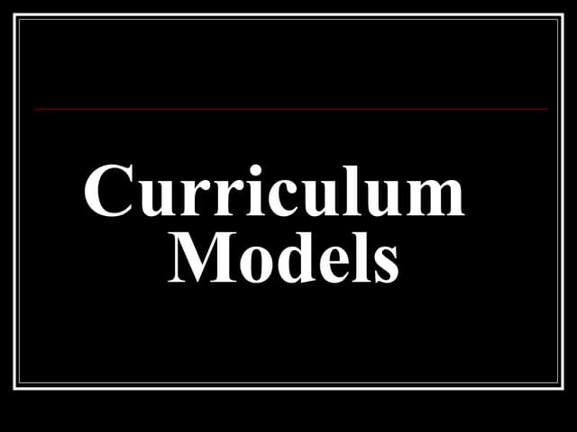Chapter 3 Curriculum Design | PPTX