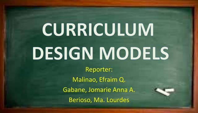 Chapter 3 Curriculum Design | PPTX