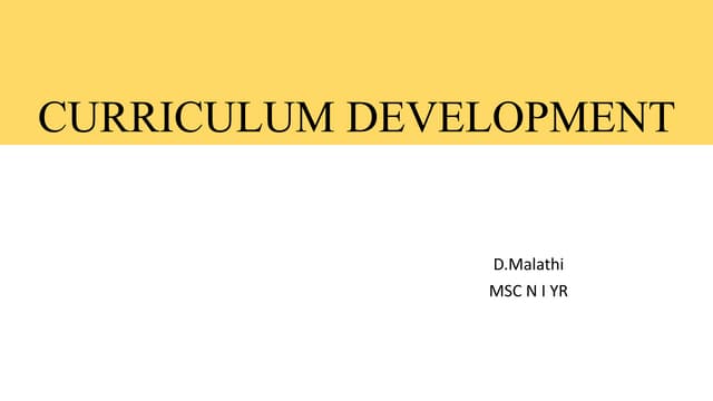Curriculum | PPTX