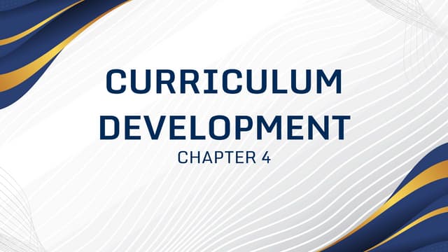 Dynamic model of curriculum development | PPTX