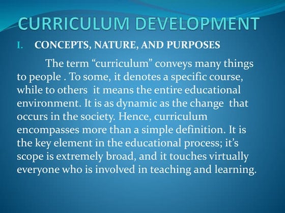 Foundations of curriculum development | PPTX