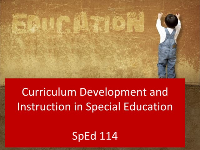 Foundations of a curriculum | PPTX