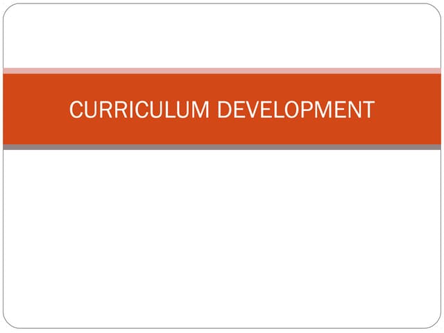 Curriculum development in the philippines | PPTX