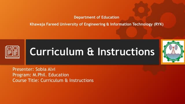 Curriculum implementation | PPTX