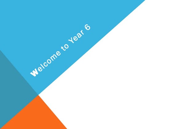 Curriculum meeting year 6 | PPT