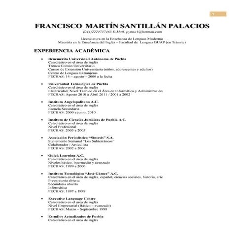 Curriculum fmsp v.2011a | PDF