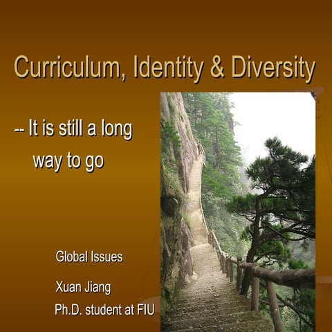 Curriculum, identity & diversity 2 | PPT