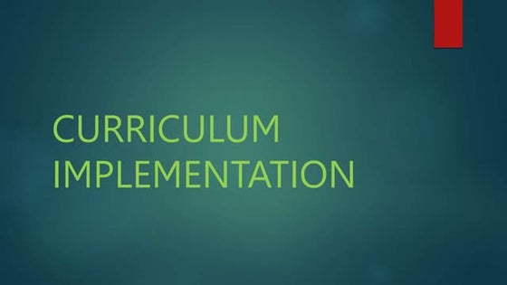 Walker's Model of Curriculum Development | PPT