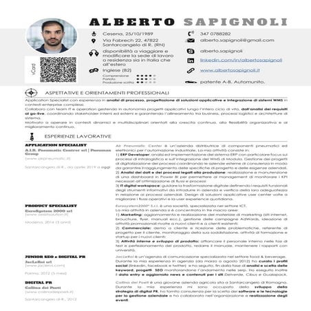 Alberto Sapignoli [Curriculumvitae] - (last update: 03/02/26) | PDF