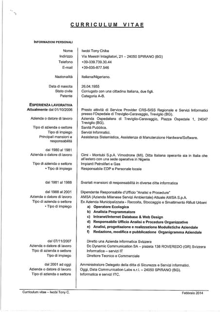 Christian solinas curriculum | PDF