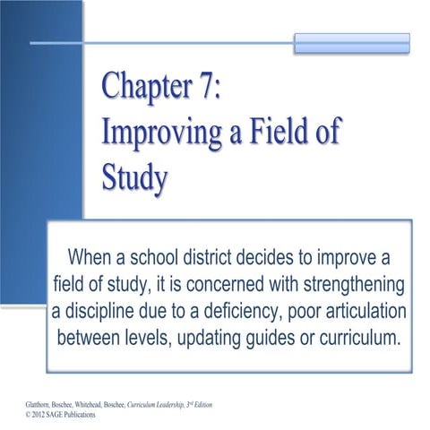 Curriculum leadership chapter 7 powerpoint | PPTX | Educational ...