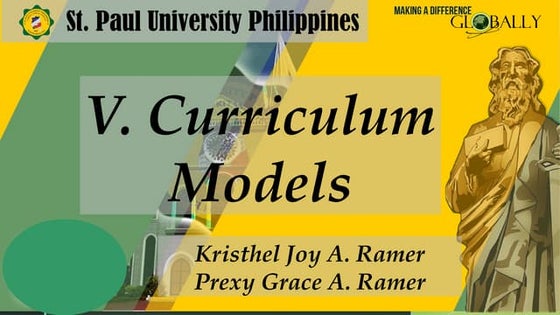 Discuss three models of Curriculum Development.pptx