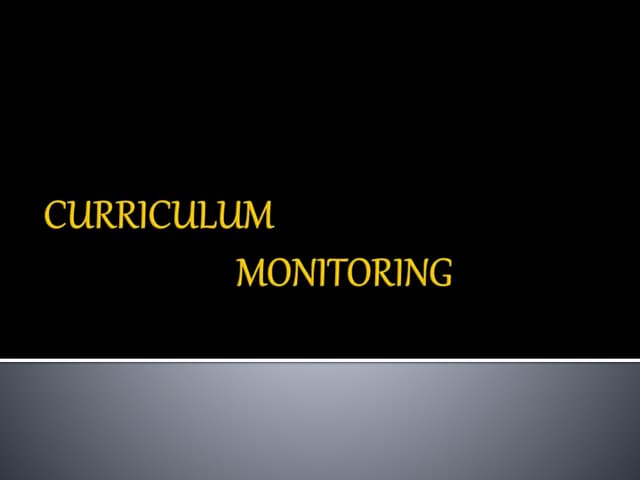 Tools and Strategies to assess the curriculum | PPTX