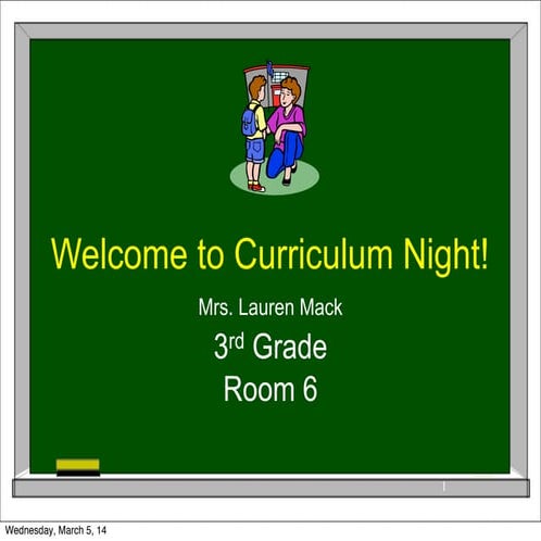 Curriculum Night 2013 | PPT