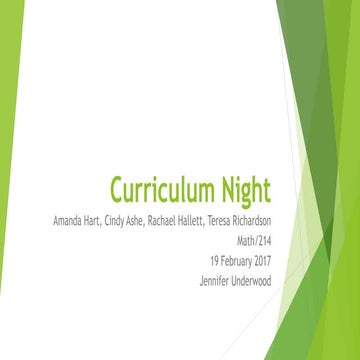 Curriculum night | PPT