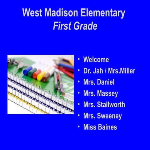Curriculum night_ First Grades 1 to .ppt