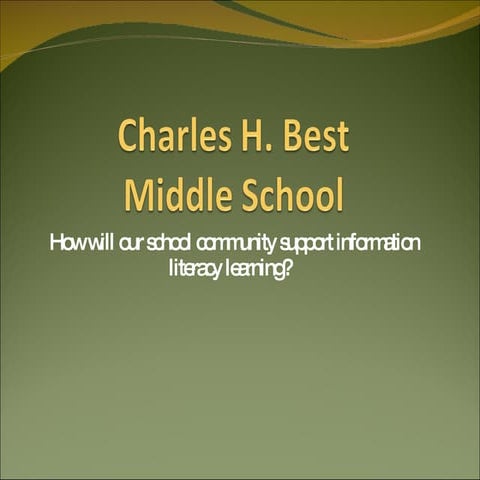 Curriculum Night Library Presentation | PPT