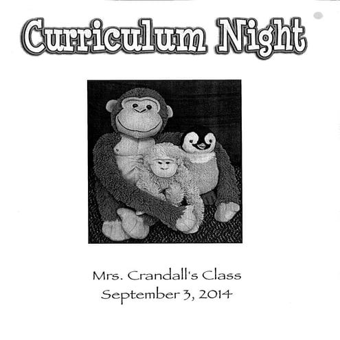 Curriculum Night Packet | PDF