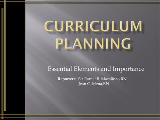 Functions of the curriculum | PPT