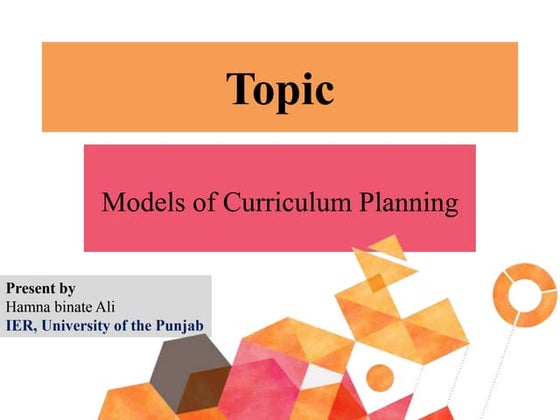 SCIENTIFIC MODELS OF CURRICULUM DEVELOPMENT RALPH TYLER AND HILDA TABA ...