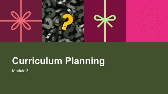 Curriculum Planning, Teacher and the School Curriculum Chapter 4 | PPT