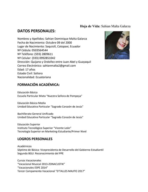 Curriculum vitae | PDF