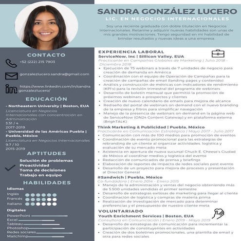 Curriculum Sandra | PDF