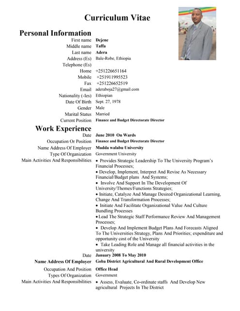 CURRICULUM VITAE | PDF