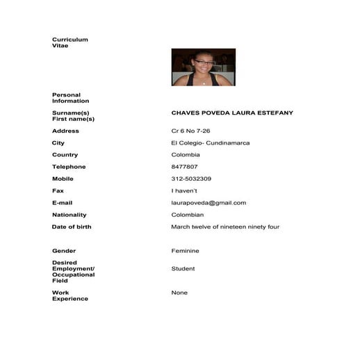 Curriculum vitae | DOC