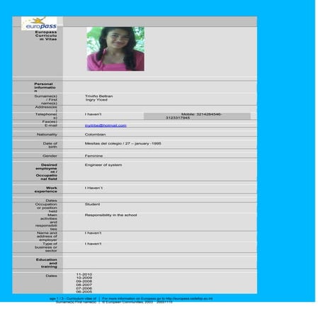 Cindy curriculum | DOCX