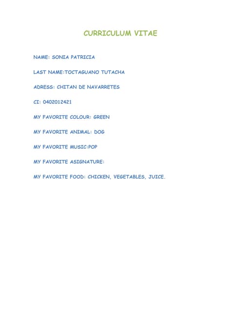 Curriculum vitae | DOCX