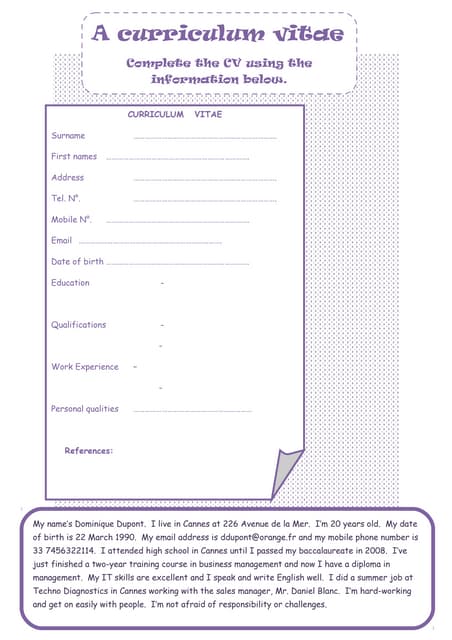 Curriculum vitae | PDF