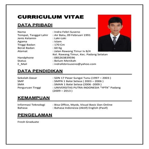 Curriculum vitae | DOCX
