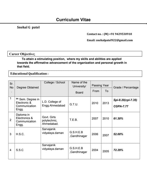 bhavani resume - Copy - Copy | PDF