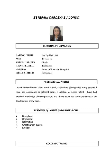 Curriculum vitae | PDF