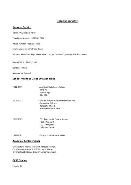 CurriculumVitae (1) | PDF