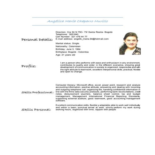 Curriculum vitae | DOCX
