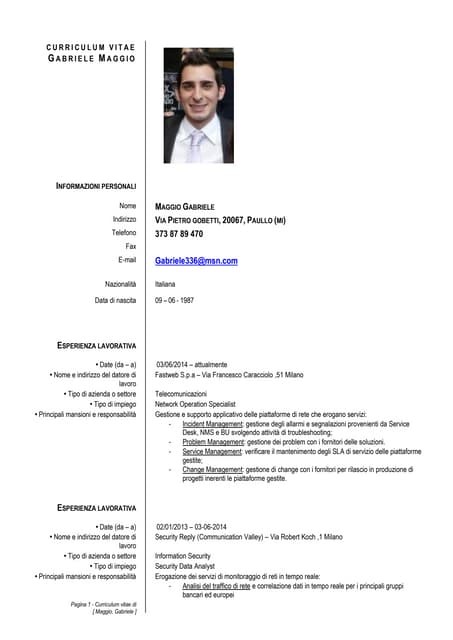 Stefano Bianchini CV | PDF | Computing | Technology & Computing