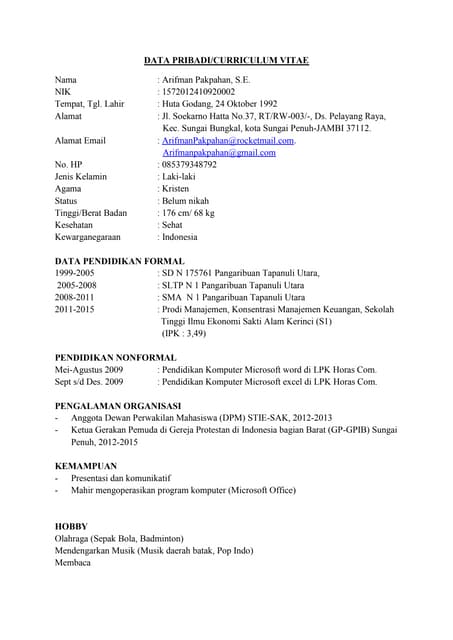 Curriculum vitae | PDF