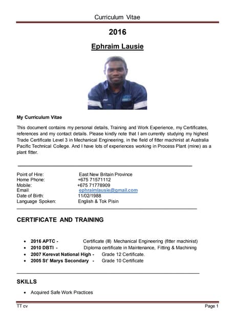 Curriculum Vitae | PDF