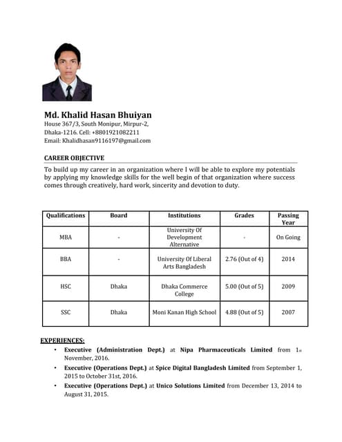 CV WITH EXP. SCANNED PIC & SIGNATURE FINAL.. | PDF